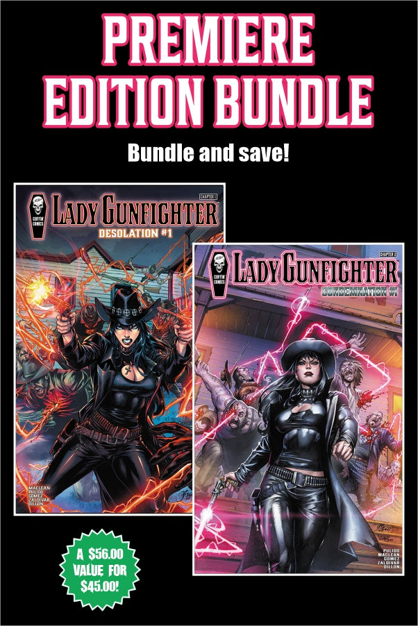 Lady Gunfighter Premiere Edition Bundle – Coffin Launch